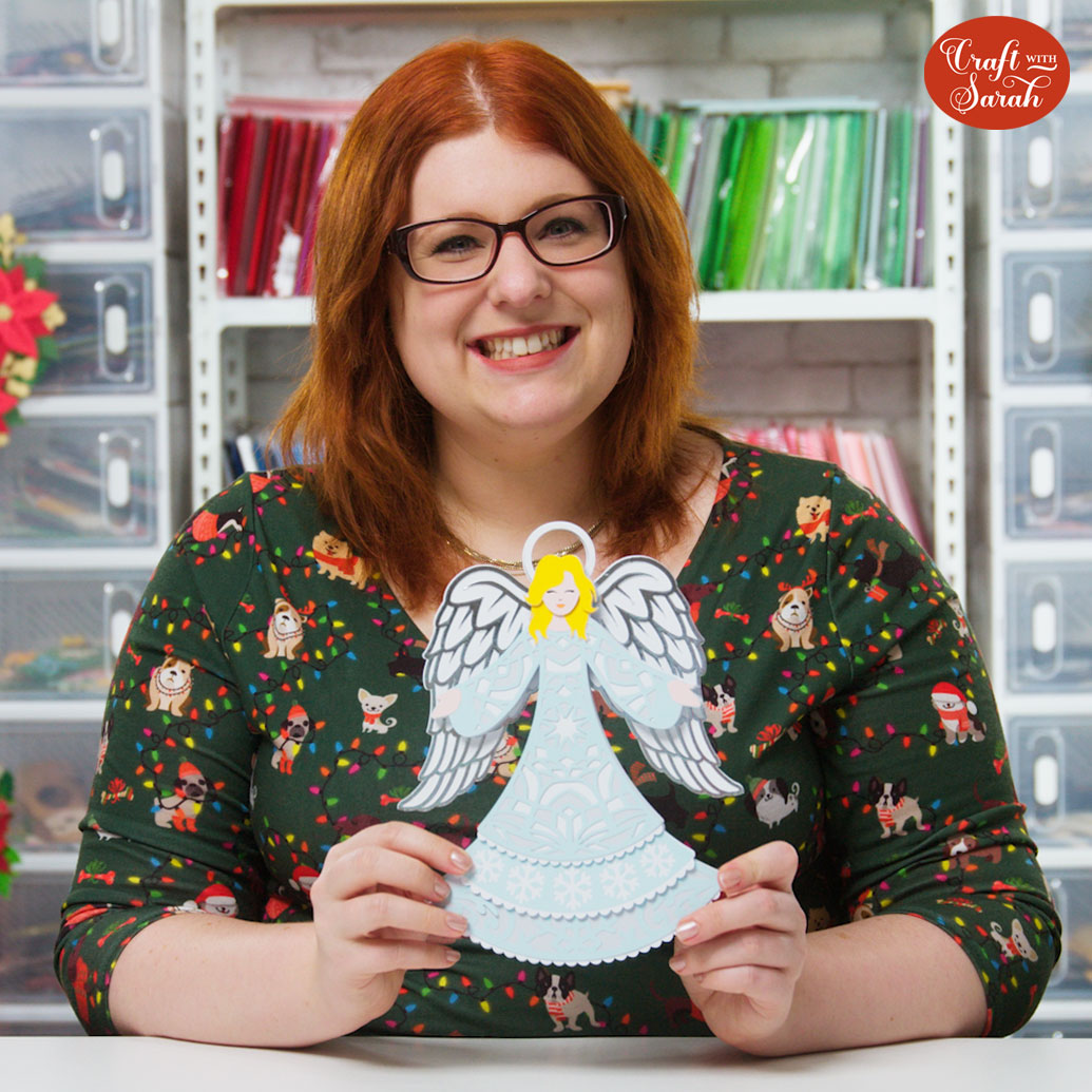 CCC Day 11 ️ Beautiful Christmas Angel Papercraft - Craft with Sarah