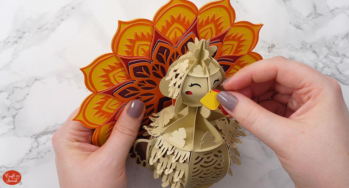 3D Turkey Centerpiece for Thanksgiving 🦃 Slot-Together Design - Craft ...